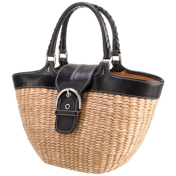 Coach | Bags | Coach 941 Wicker Top Handle Toteeuc | Poshmark